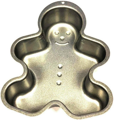 New Gingerbread Man Bake Pan Baking Oven Tray Kitchen Non Stick Mould ...
