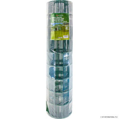 New Green Coated Garden Galvanised Wire Netting 0.9m X 10m Outdoor Mesh ...