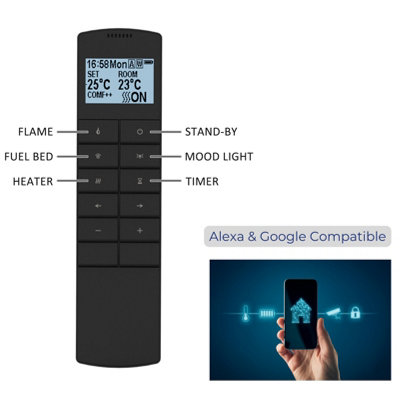 New Hawnby Slim Frame Inset Electric Fire 48 Inch