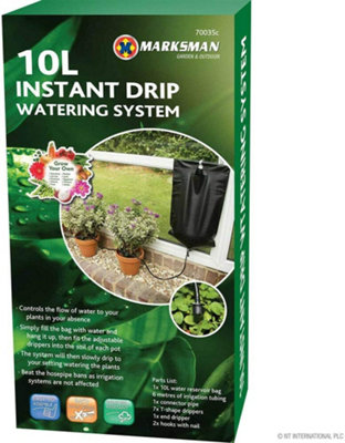 New Instant Drip Watering System Garden Outdoors Feed Plants Hang Resistant