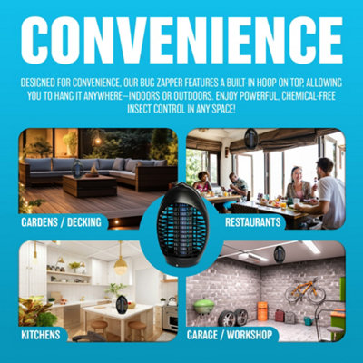 New Led Socket Electric Mosquito Fly Bug Insect Trap Night Lamp Zapper ...