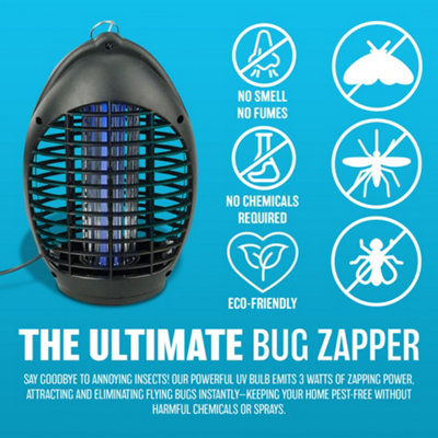 New Led Socket Electric Mosquito Fly Bug Insect Trap Night Lamp Zapper ...