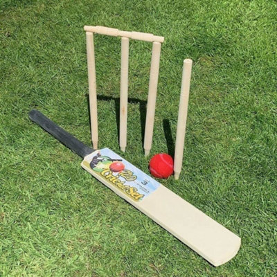 New Mini Cricket Set Bat Ball Stumps Garden Kids Fun Family Sport Park ...