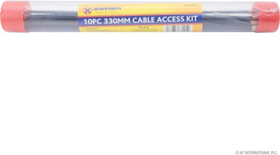 New Pack Of 10 Cable Access Kit Electricians Wire Puller Rods Draw Push ...