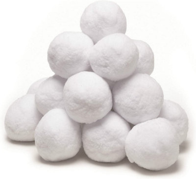 New Pack Of 20 Indoor Soft Snowballs Home Fun Kids Play | DIY at B&Q