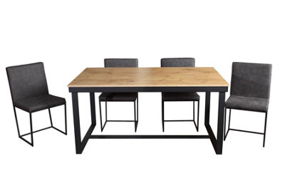 New Polish Oak Lasen Extension Table, Extendable 140cm to 180cm Height76cm
