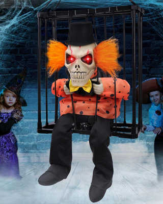NEW Screaming Animated Hanging Halloween Decorations Outdoor Indoor ...