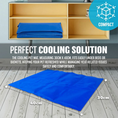 New Self Cooling Cool Gel Mat Pet Dog Cat Heat Relief Non-toxic Summer ...
