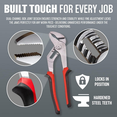 New Set Of 2 Grove Joint Plier Adjustable Water Pump Heavy Duty Wrench ...