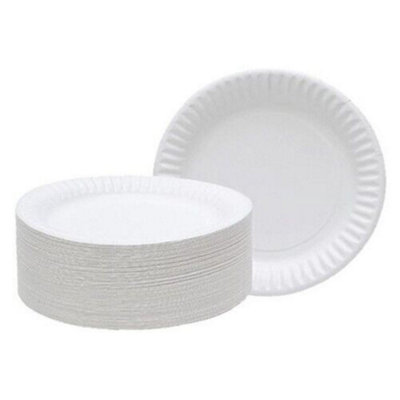New Set Of 30 Paper Plates 7 Inch Disposable Party Bbq Wedding ...