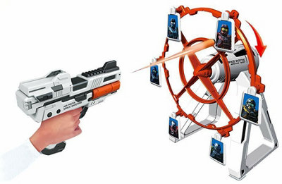 New Space Wars Target Shooting Game Gun Sound Aim Kids Fun Pistol Toy Shooter