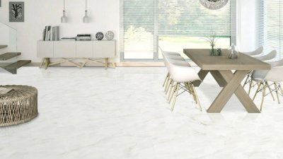 New York Grey Glossy - 9mm Indoor wall/floor tiles 600mm X 600mm pack ...
