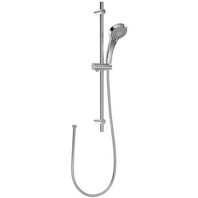 Newark Round Chrome Shower Slider Rail Kit with Handset
