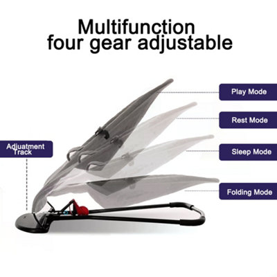 Newborn Baby Bouncer & Rocker Seat - Soft, Foldable & Adjustable Infant ...