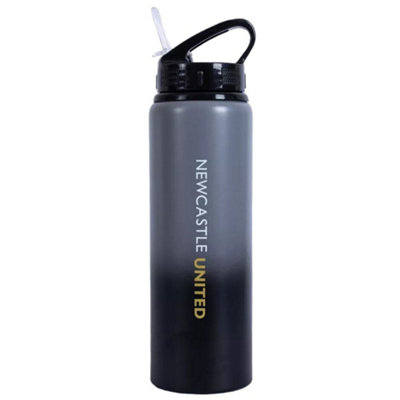 Newcastle United FC Fade Aluminium Water Bottle Grey (One Size)