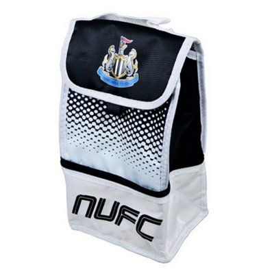 Newcastle United FC Official Fade Football Crest Design Lunch Bag Black ...