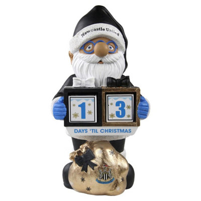 Newcastle United FC Santa Claus Garden Gnome Black/White/Gold (One Size ...