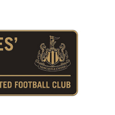Newcastle United FC Two Tone Street Sign Black/Gold (One Size)