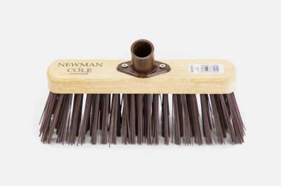 Newman & Cole 10'' Outdoor Sweeping Brush Broom Stiff Hard PVC Bristles ...