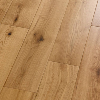 Newminster 18mm Solid Wood Flooring 150mm Natural Oak Matt Lacquer - 1.08m²