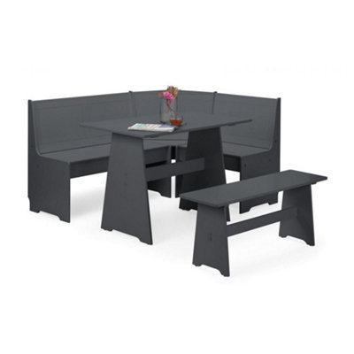 Newport Corner Dining Set - Anthracite
