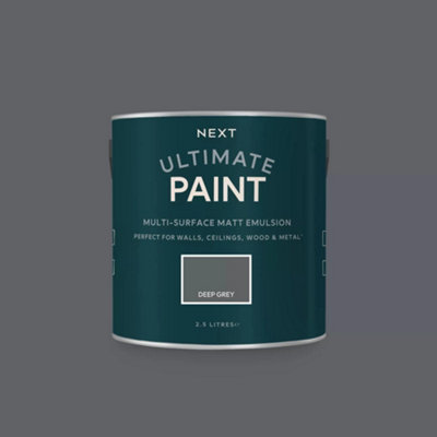 Next Deep Grey Ultimate Paint 2.5L | DIY at B&Q