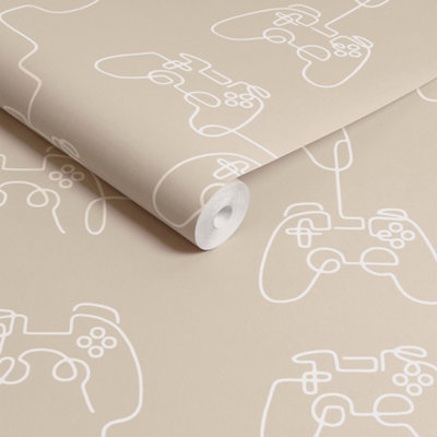 Next Gamer Doodle Neutral Wallpaper