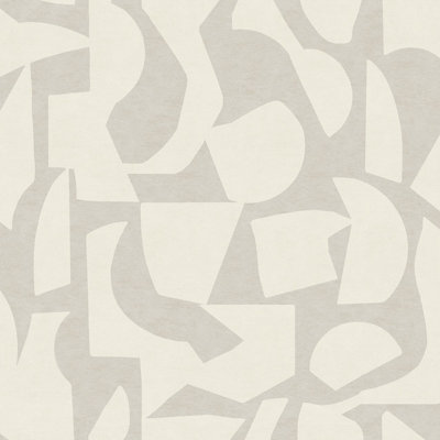 Next Neutral Soft Minimal Geometric Wallpaper | DIY at B&Q