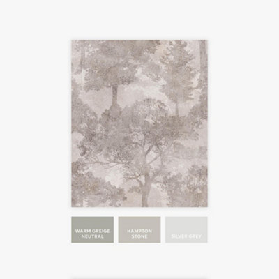 Next Trailing Trees Grey Wallpaper