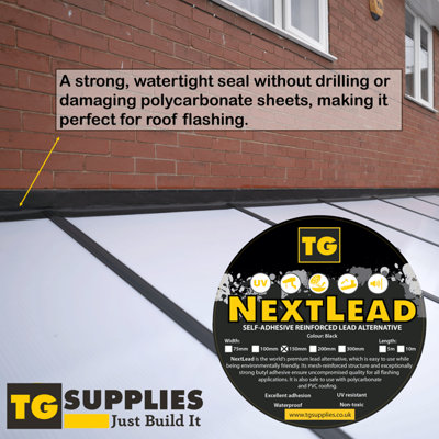 NextLead Reinforced Butyl Wall Flashing Tape - Premium Flexible Lead ...
