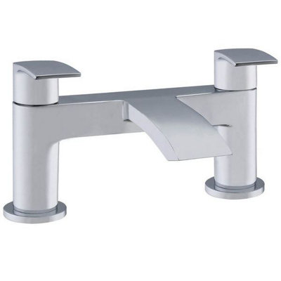 Niagara Portobello Deck Mounted Bath Filler Mixer Tap Chrome | DIY at B&Q