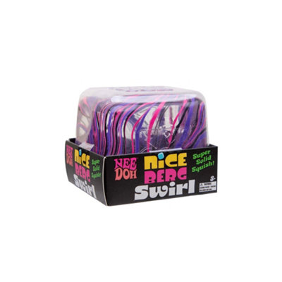 Nice Berg Swirl - Giant Marbled Fidget Cube, Squishy Toy Cubes for Kids