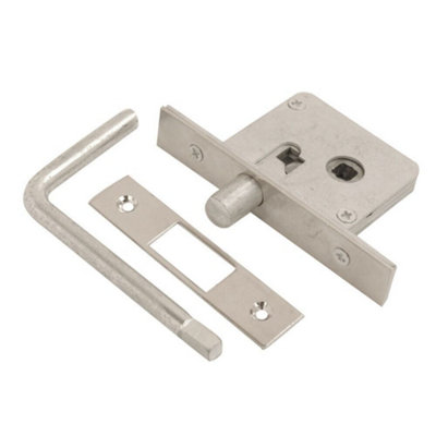 Nickel Plated Mortice Budget Lock & Key Door Lock Square Key Dead Lock ...