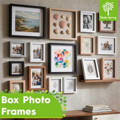 Nicola Spring - 3D Box Photo Frame - 20 x 20"