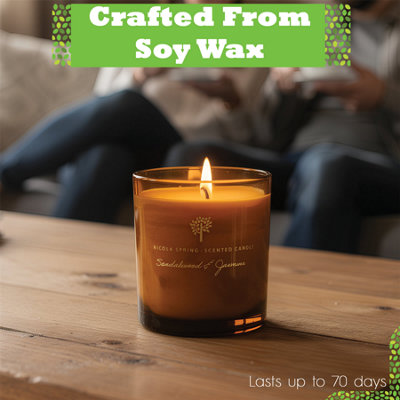 Nicola Spring 3x Green Pomelo & Passion Fruit Scented Candles 130g 21h ...