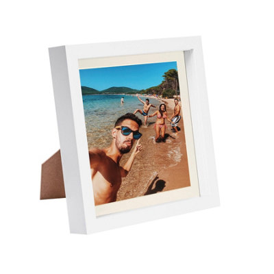 Nicola Spring 8 x 8" Photo Frame - Ivory Mount 3D Photo Frame Picture ...