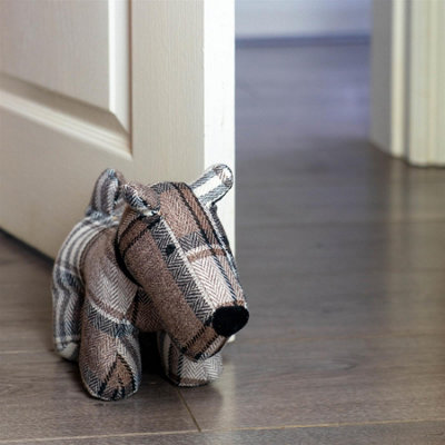 Nicola Spring Bentley the Dog Door Stop - 30 x 24cm - Brown