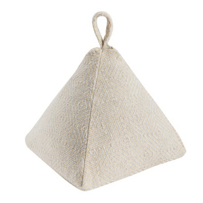 Nicola Spring - Chevron Door Stop - 20cm - Natural | DIY at B&Q