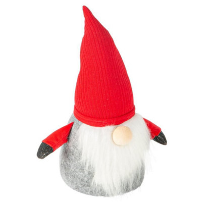 Nicola Spring - Christmas Door Stop - 15 x 31cm - Santa Gonk | DIY at B&Q