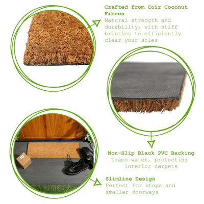 Nicola Spring Coir Step Mat - 60 x 20cm - Classic