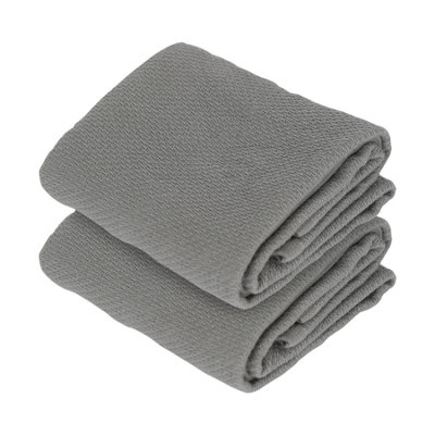 Nicola Spring Deluxe 100% Cotton Tea Towels - 60cm x 40cm - Grey - Pack ...