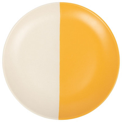 Nicola Spring Dipped Stoneware Dinner Plate - 26.5cm - Mustard