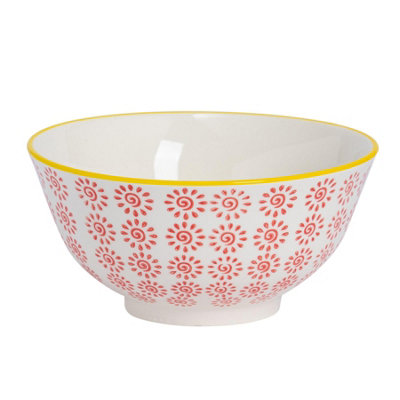 Nicola Spring - Hand-Printed Cereal Bowl - 16cm