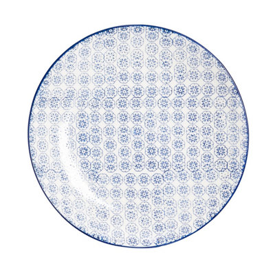 Nicola Spring - Hand-Printed Dinner Plate - 25.5cm