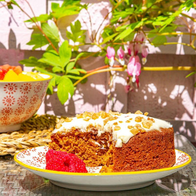 Nicola Spring Hand-Printed Side Plates - 18cm - Red - Pack of 6