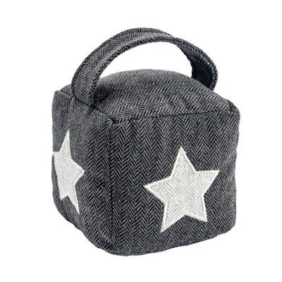 Nicola Spring Herringbone Door Stop - 16 x 16cm - Star