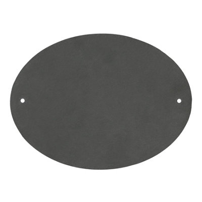 Nicola Spring Linea Oval Blank Slate House Sign - 20cm x 15cm
