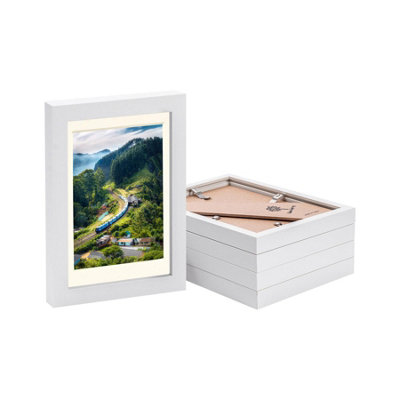Nicola Spring Photo Frame with 4" x 6" Mount - 5" x 7" - Ivory Mount ...
