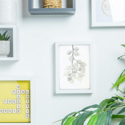 Nicola Spring Photo Frames - A5 (6" x 8") - White - Pack of 2