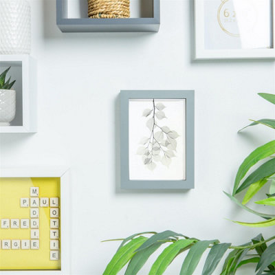 Nicola Spring Photo Frames with 4" x 6" Mount - 5" x 7" - Grey/White ...